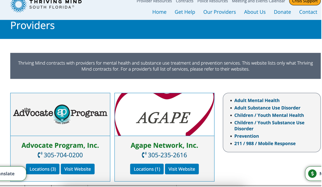 Find Help Here - Thriving Mind | South Florida